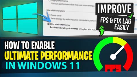 How To Enable Ultimate Performance Plan In Windows 11 Easy Ways