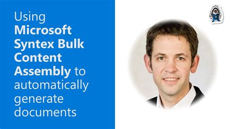 using microsoft syntex bulk content assembly to automatically generate