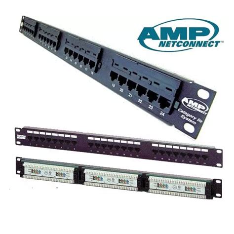 24 Ports Amp Cat5e Patch Panel Black Shopee Philippines