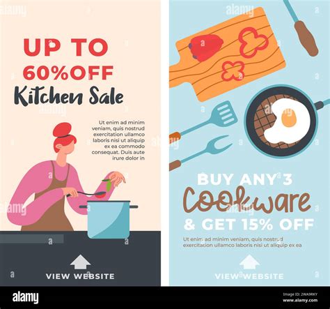 Kitchenware Sale Stock Vector Images Alamy