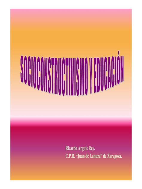 Socioconstructivismopdf
