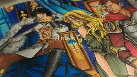 Throne Of Glass Coloring Book Tutorial Colour With Me Youtube