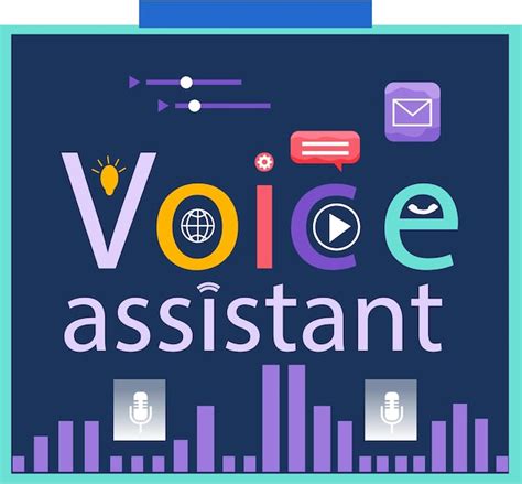 Premium Vector Voice Assistant Banner Smart Speaker With Voice Recognition Flat Vector
