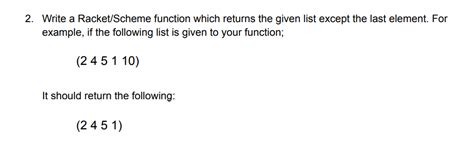 solved 2 write a racket scheme function which returns the
