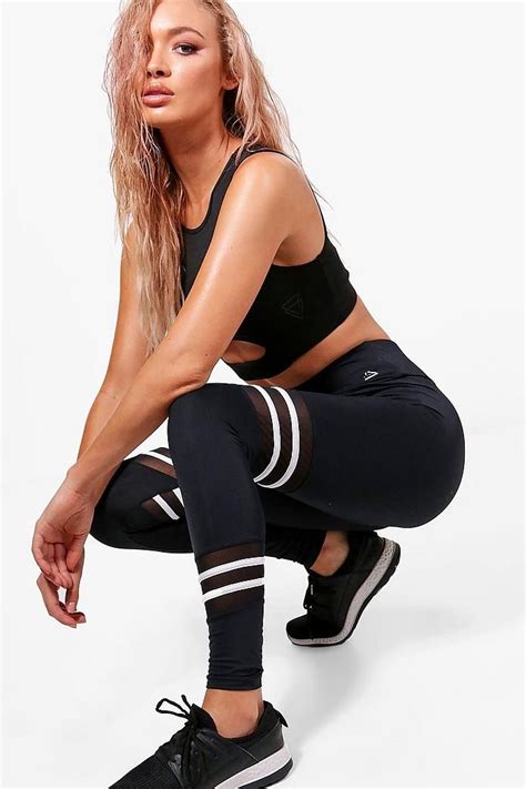 Fit Stripe High Waisted Running Leggings Fitness Photoshoot Fitness Photos Running Leggings