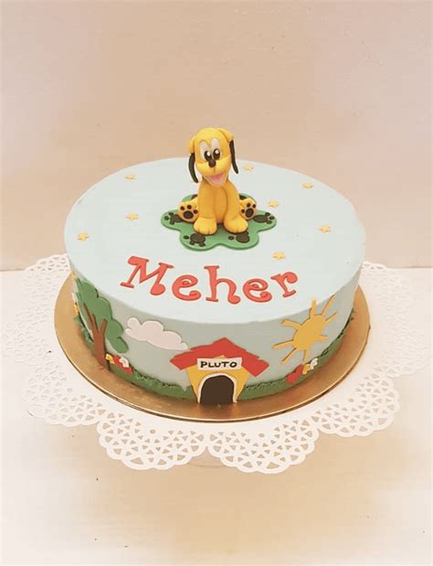 Disneys Pluto Birthday Cake Ideas Images Pictures