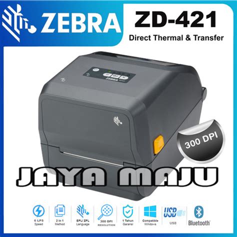 Jual Barcode Printer Zebra Zd421 300 Dpi Printer Sticker Label Zebra Zd