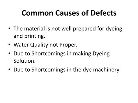 Dyeing Printingdefects Pdf