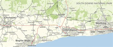 Detail From West Sussex County Map Maproom