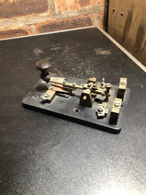 Antique Scientific Apparatus Morse Code Telegraph Brass Key Tapper £3999 Picclick Uk