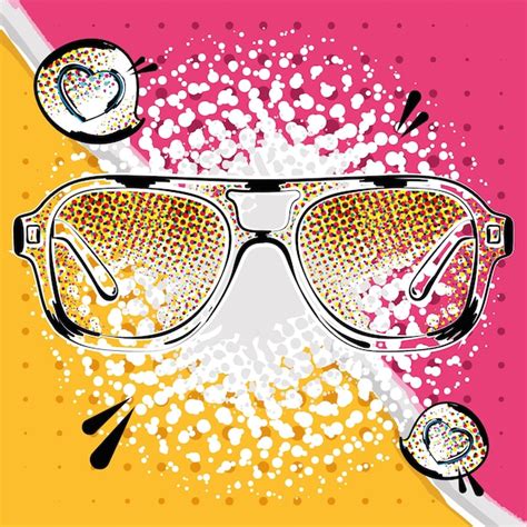 Premium Vector Isolated Sunglasses Sketch On A Comic Page Vector
