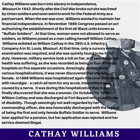 Cathay Williams First And Only Female Buffalo Soldier Buffalo
