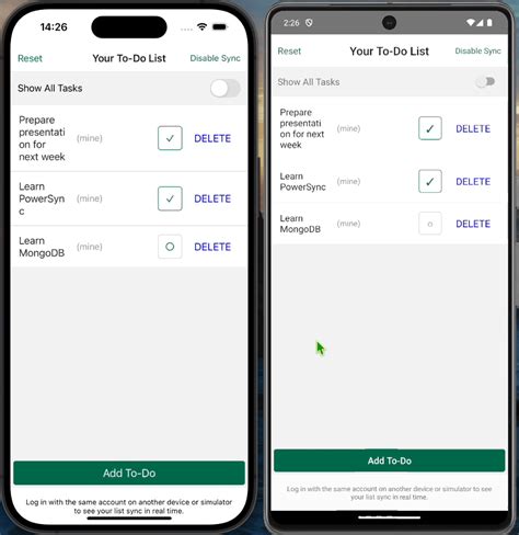 Tutorial Migrate A React Native Application To Powersync Atlas App Services Mongodb Docs