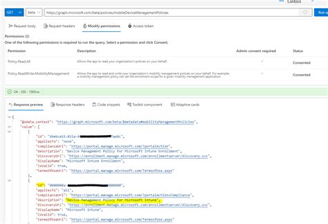 Enable Intune Mdm Scope Mobilitymanagementpolicyid Microsoft Qanda