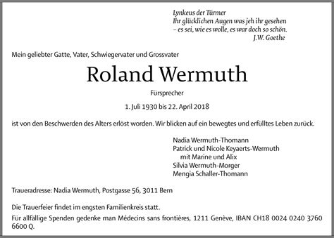 Roland Wermuth Hommages