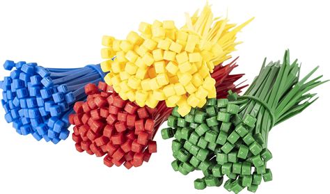 Gtse 12 Inch Mixed Colored Zip Ties 200 Pack 18lb