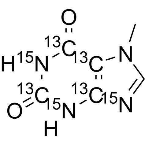 3 Methylxanthine 13c415n3 Stable Isotope Medchemexpress