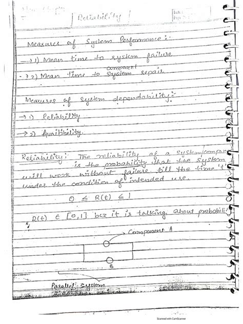 Relaibility Notes Pdf