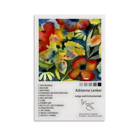 Adrianne Lenker Songs And Instrumentals Poster Canvas Wall Art Living