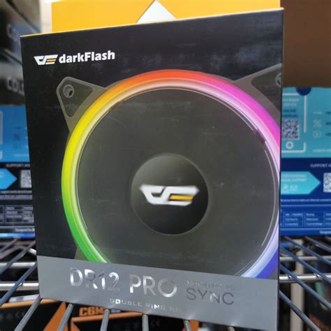 Darkflash Dr12 Pro Single Pack Double Ring Rgb 120mm Fan Addtl Fan For