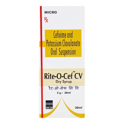 Rite O Cef Cv Dry Syrup 30ml Price Uses Side Effects Netmeds
