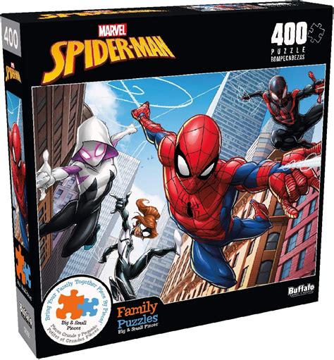 Marvel Spider Man Web Spinning 400 Piece Jigsaw Puzzle Amazon