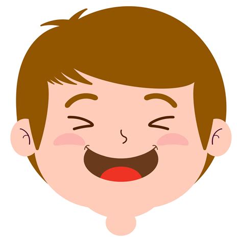 Boy Happy Face Cartoon Cute 21457099 Png