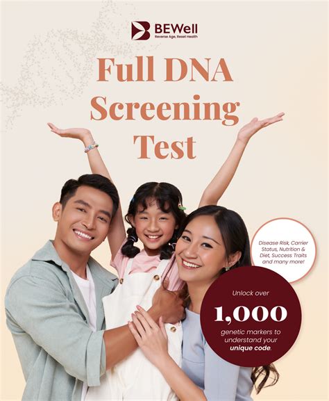 Full Dna Screening Test Bewell Health And Wellness Sdn Bhd