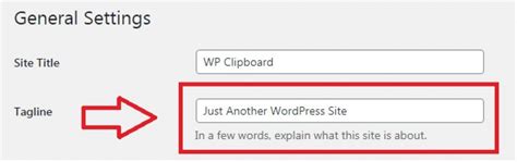 How To Change Just Another WordPress Site Tagline
