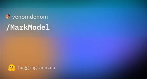 Venomdenommarkmodel · Hugging Face