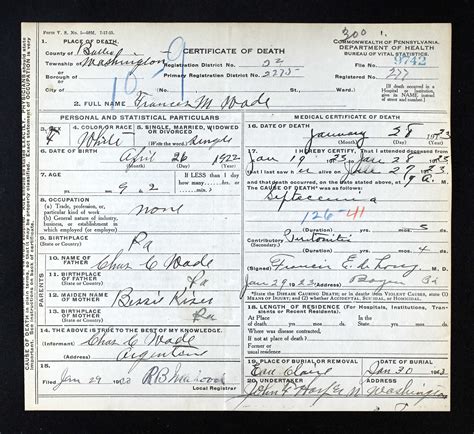 Florence M Wade 1922 1923 Find A Grave Memorial