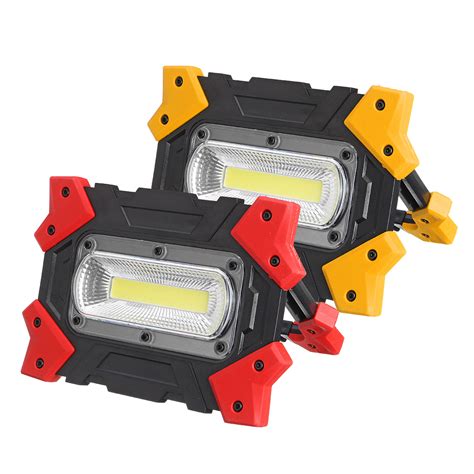 Foldable Cob Led Work Light Portable 3 Modes Flood Lamp For Outdoor