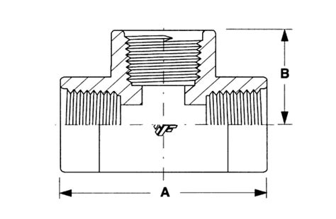 Furon® Npt Connection Fittings Tee Saint Gobain