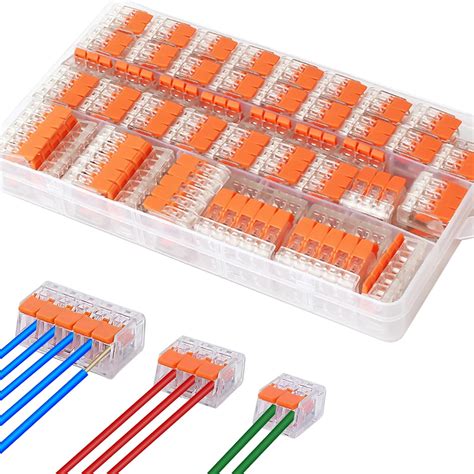 75 Pièces Connecteurs Électriquesraccord Électrique Connecteur Électrique Rapide 28 12 Awg Pa