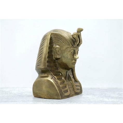 Vintage Brass Pharaoh Bust Figurine Chairish