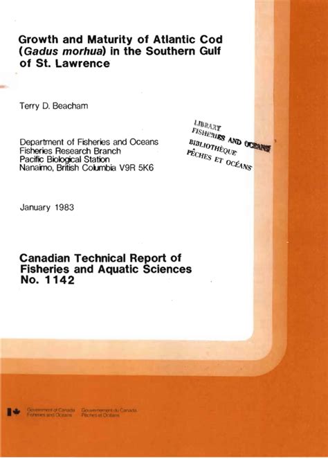 Pdf Growth And Maturity Of Atlantic Cod Gadus Morhua In The