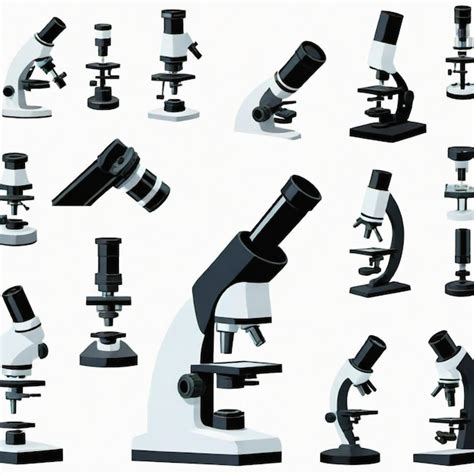 A Collection Of Different Types Of Microscopes Premium Ai Generated