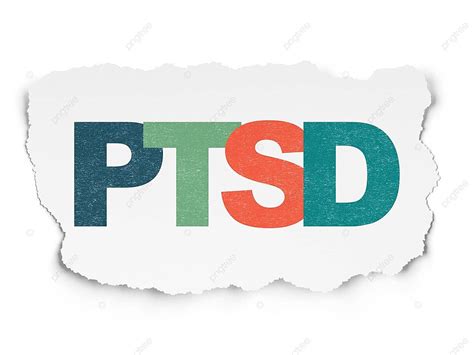 Health Concept Ptsd On Torn Paper Background Background Texture Torn