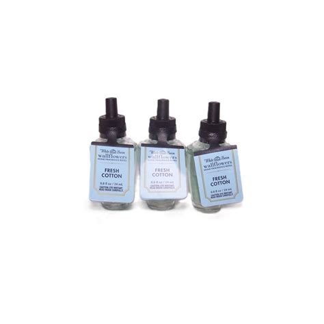 Bath And Body Works White Barn Fresh Cotton Wallflower Home Fragrance Bulb X3 0667549369779 On