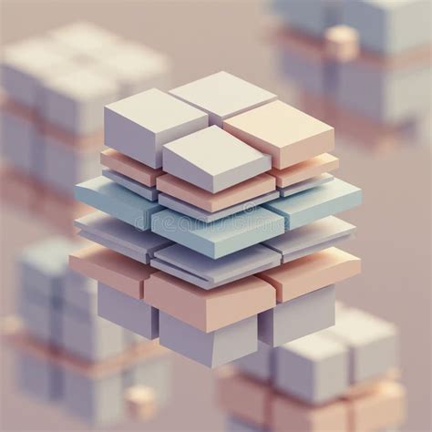 Blue Floating Square Plates Stock Illustrations 4 Blue Floating Square Plates Stock