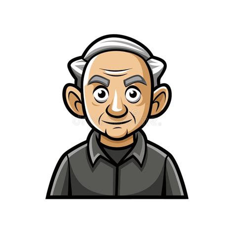 Dynamic Old Man Preventing Illustration Stock Image Illustration Of Unique Preventing