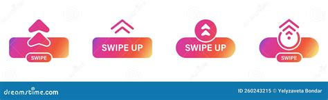 Swipe Up Button For Interface Of Social Media App Silhouette Icon