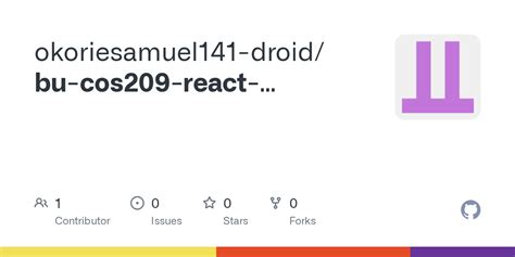 Github Okoriesamuel141 Droidbu Cos209 React Assignment