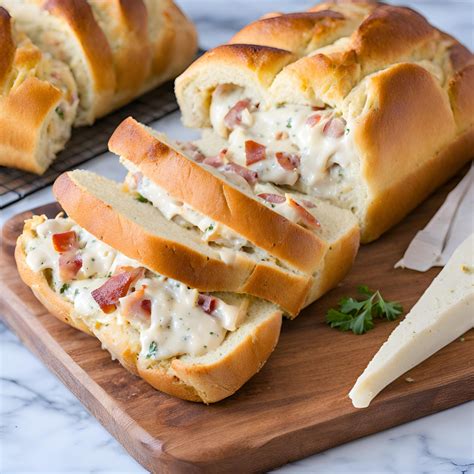Chicken Bacon Ranch Stuffed Bread Recipe Cheff Recipes