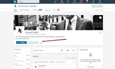 Official Linkedin Button