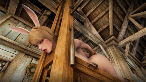 Rule 34 Blonde Hair Bunny Ears Execution Guillotine Impending Death