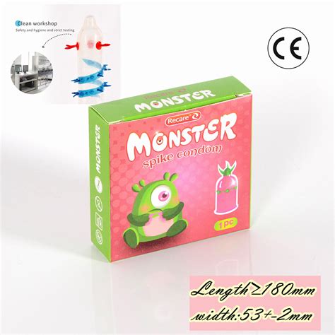Recare Brand Silicone Condom Natural Color Cheap Customized Spike