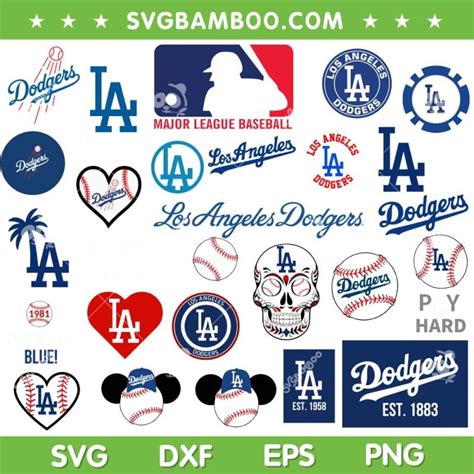 Los Angeles Dodgers Svg Bundle