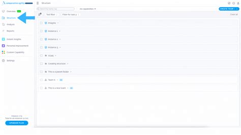 Structure Screen Comparative Agility Help Center