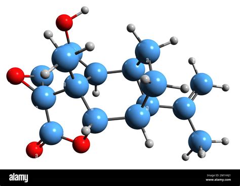 3d Image Of Picrotoxin Skeletal Formula Molecular Chemical Structure